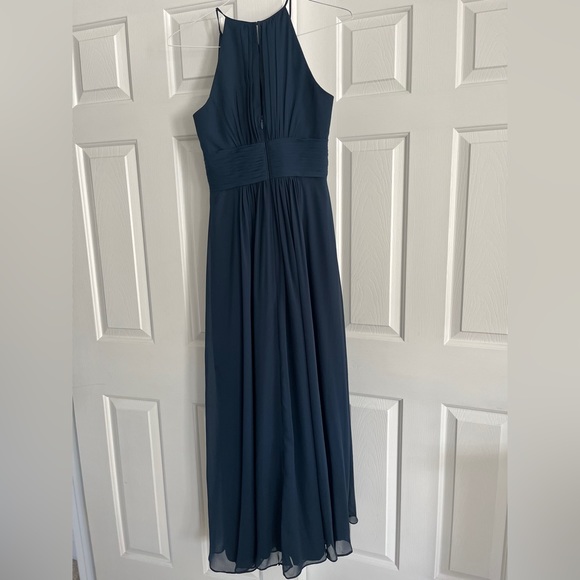 Azazie | Dresses | Azazie Navy Blue Bonnie Bridesmaids Dress | Poshmark